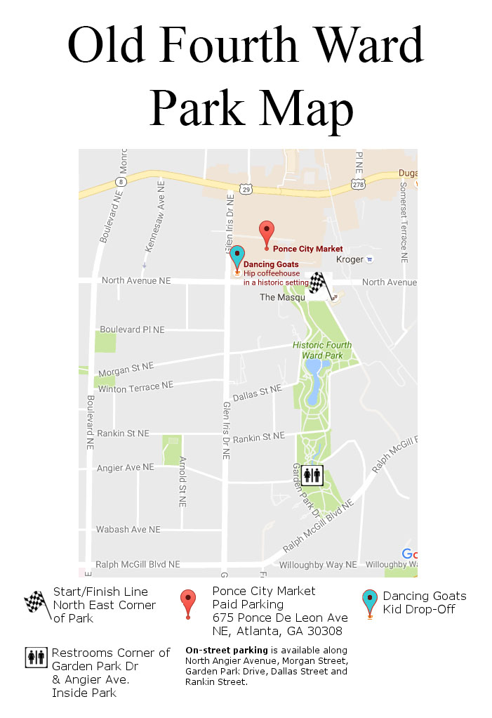 fourth ward park map without race route2 – Foreverfamily-Atlanta ...